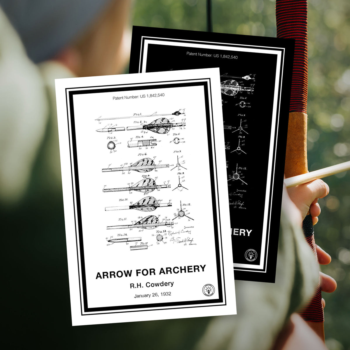 Arrow For Archery Patent Print – Retro Patents