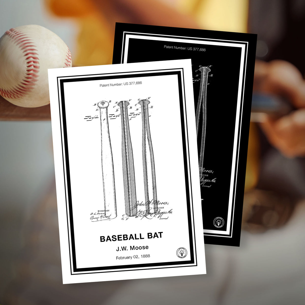 Baseball Bat Patent Print – Retro Patents