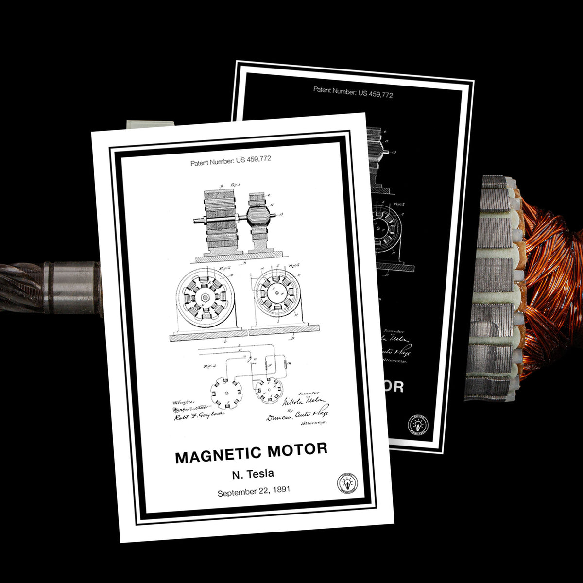 Magnetic Motor Patent Print – Retro Patents