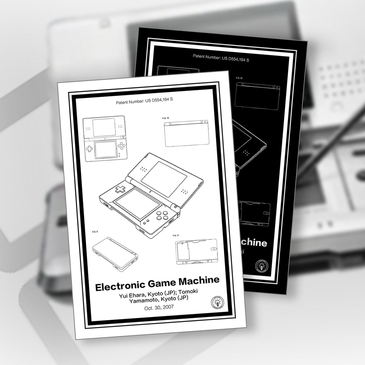 Nintendo DS® Patent Art Print - Retro Patents