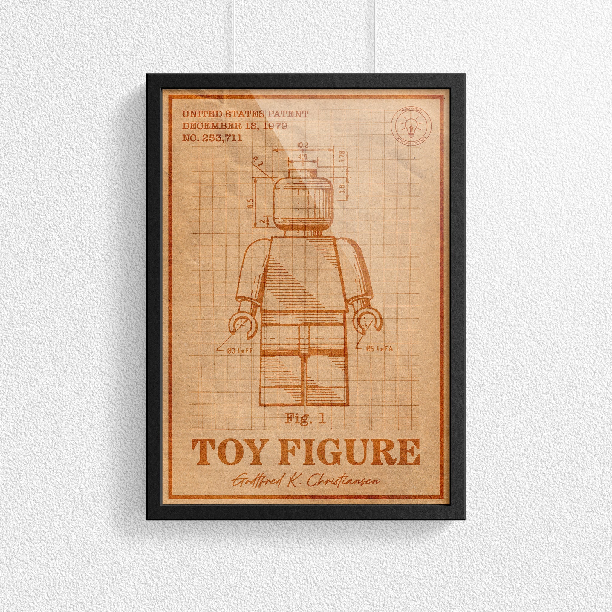 Beautiful Patent Wall Art - Retro Patents