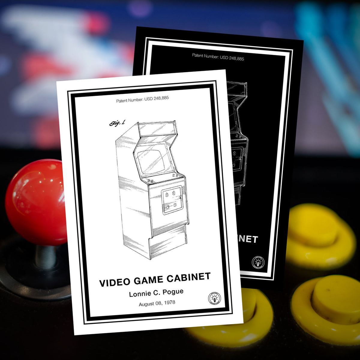 Video Game Cabinet Patent Print – Retro Patents